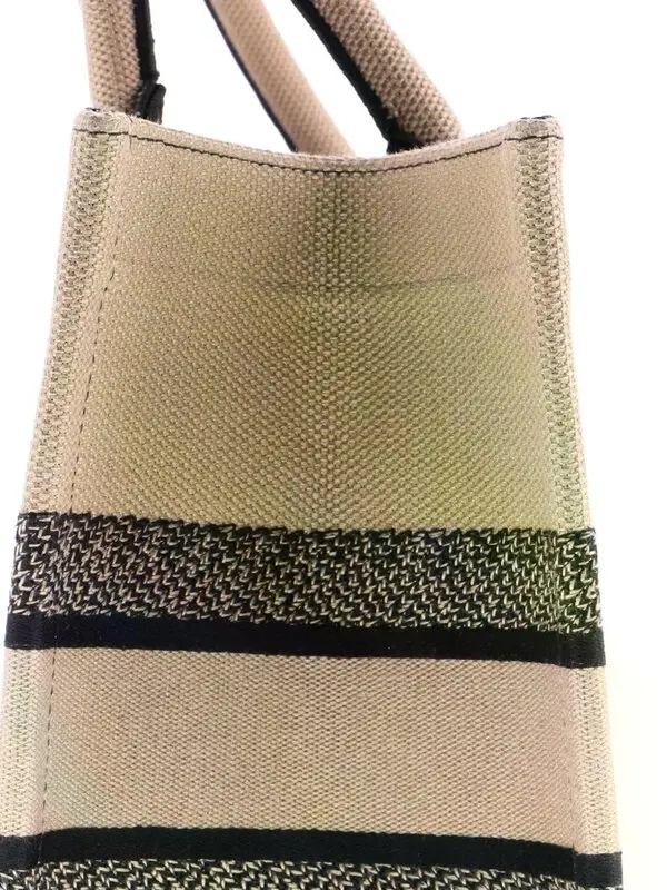Dior Miss Book Embroidered Canvas Medium Tote Bag - Neutrals