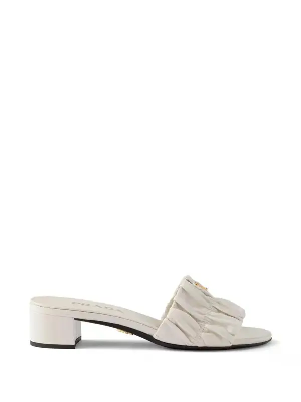 Prada Matelassé Nappa Leather Slides