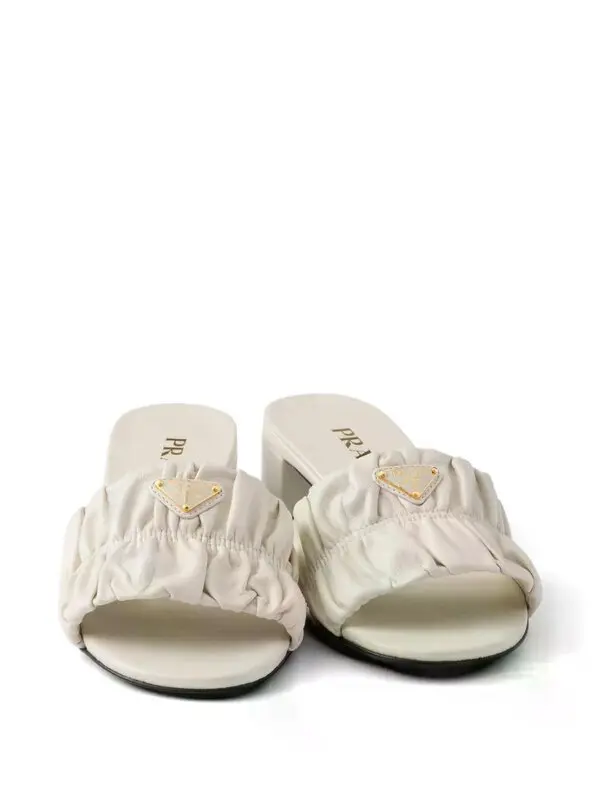 Prada Matelassé Nappa Leather Slides