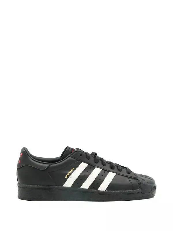 Adidas X Willy Chavarria Superstar Sneakers With Rose Motif