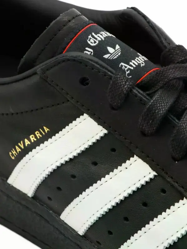 Adidas X Willy Chavarria Superstar Sneakers With Rose Motif