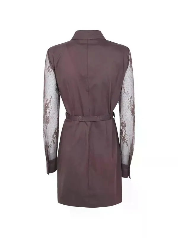 BLUGIRL Lace-panel Pintuck Dress