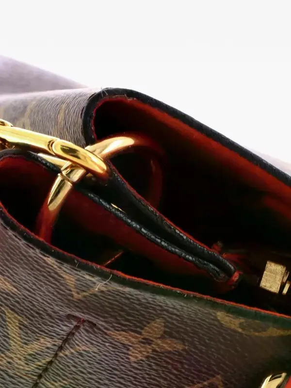 LOUIS VUITTON Flower Monogram Tote Bag - Brown