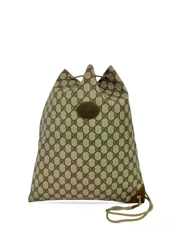 Gucci Gg Supreme Drawstring Backpack