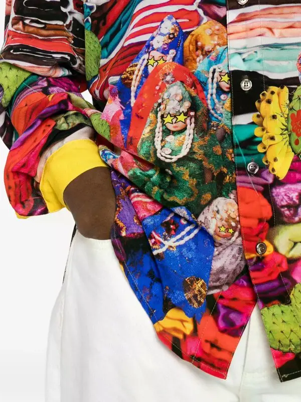 The Artistylist Cactus Print Long Sleeve Shirt