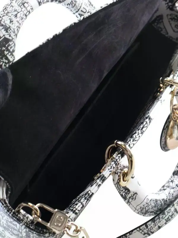 Dior 2010-2026 Medium Lady D-joy Satchel - Black