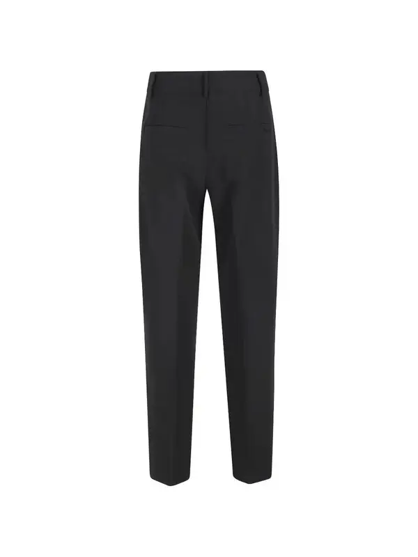 Seventy Pressed-crease Tailored Trousers - Black