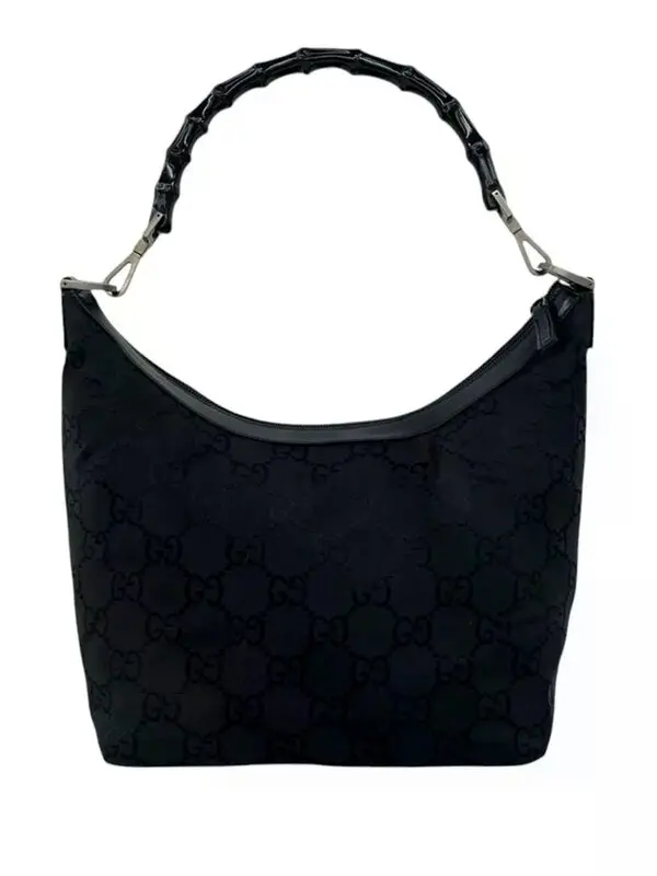 Gucci Gg Nylon Bamboo Shoulder Bag
