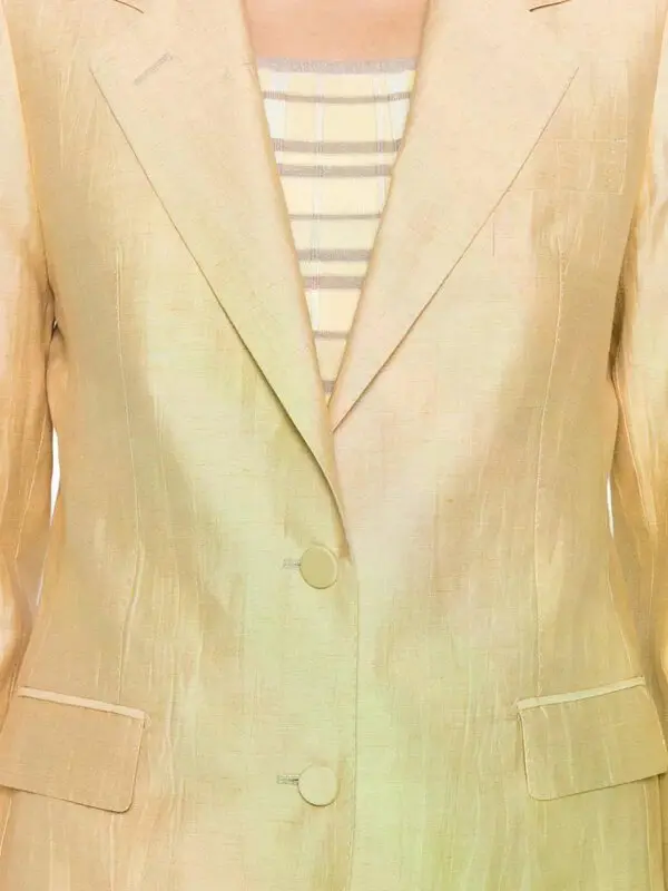 Tagliatore Single-breasted Slub-texture Blazer