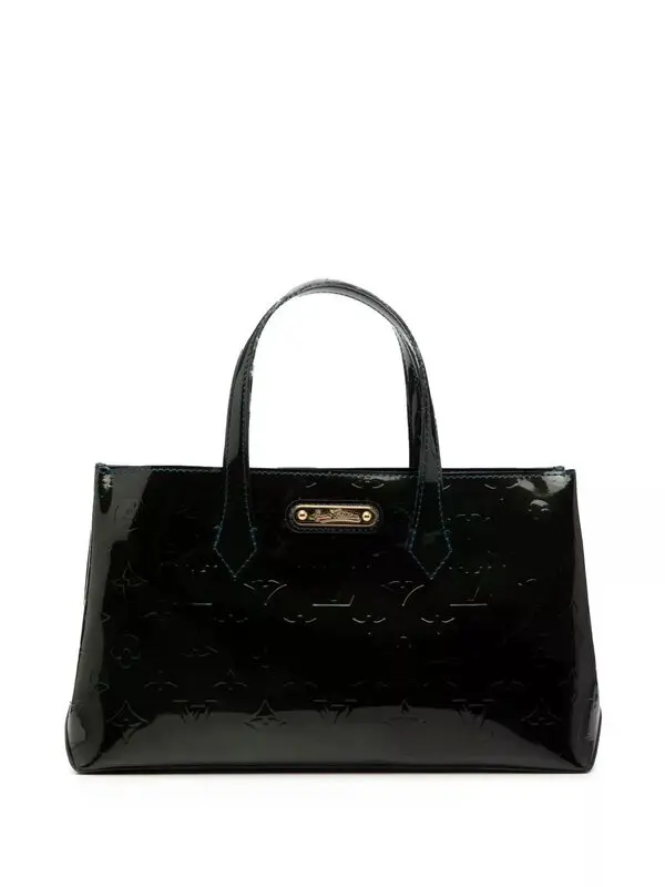 LOUIS VUITTON 2008-2015 Monogram Vernis Wilshire Pm Handbag - Blue
