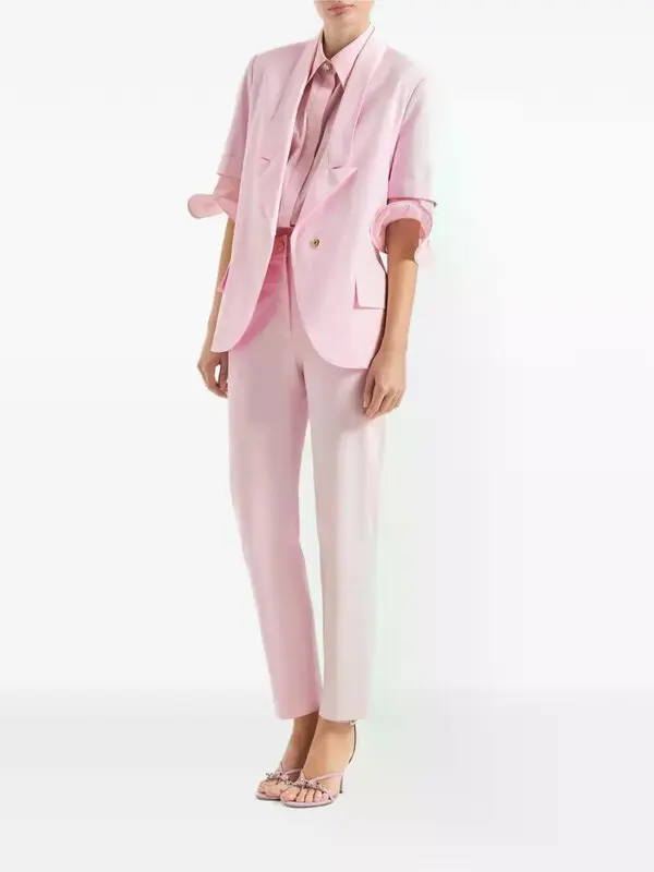 GENNY Flower Button Ruffled Shirt