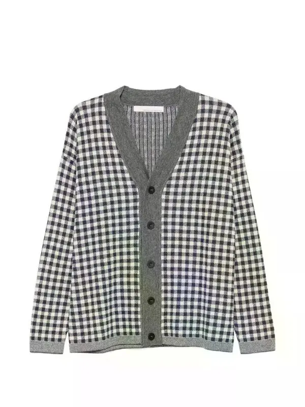 ORIGINAL VINTAGE Gingham-pattern Cardigan