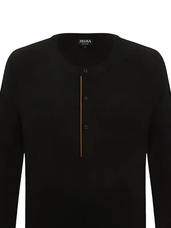 Zegna Buttoned Henley Pajamas