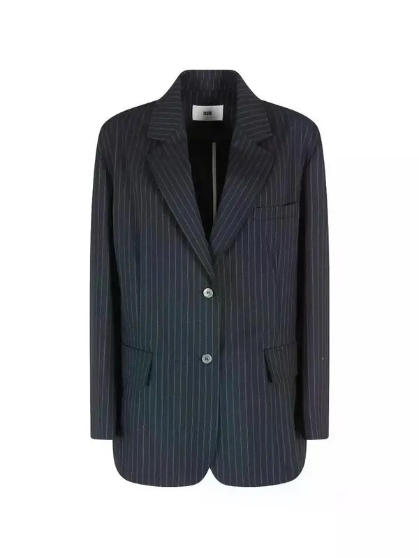 SOLOTRE Pinstriped Blazer