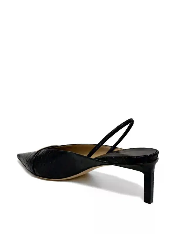TOM FORD Julienne Snakeskin-effect Slingback Pumps