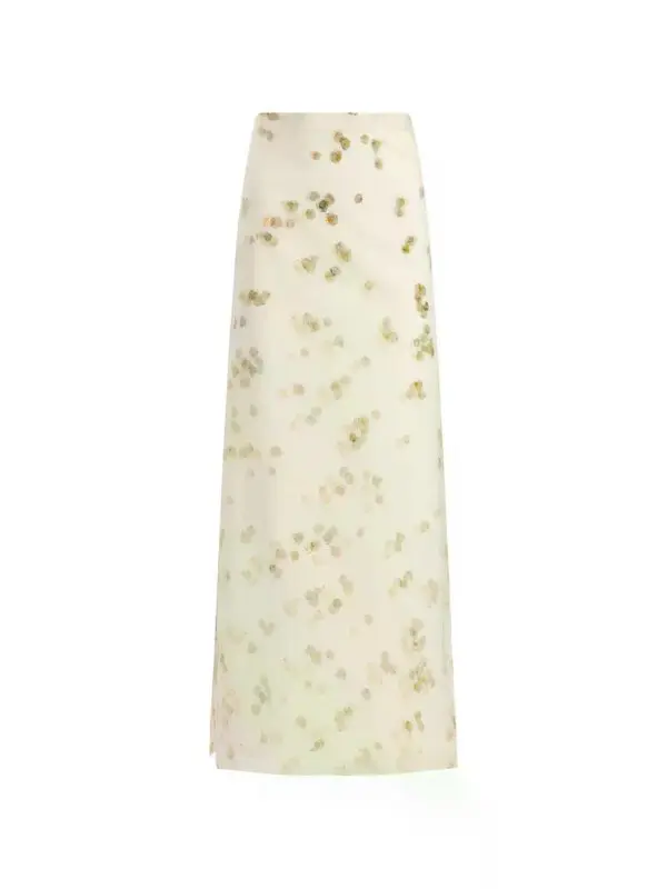 Altuzarra Ankle Length Petal-print Skirt - White