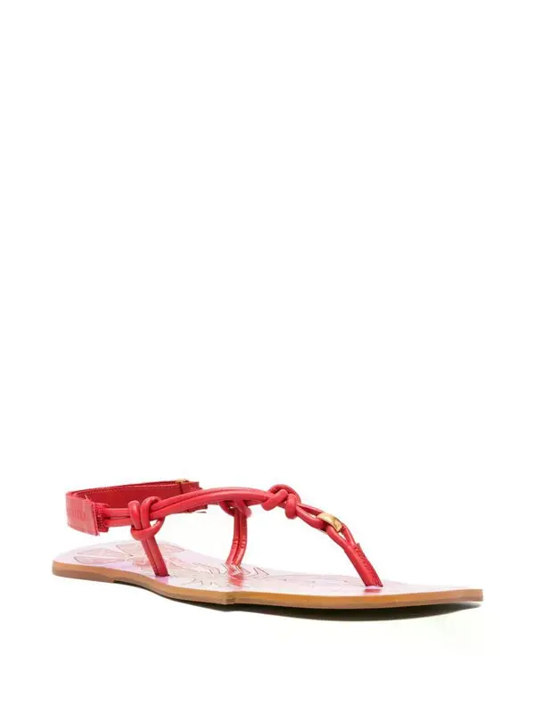 Farm Rio Lobster Knotted-strap Sandals