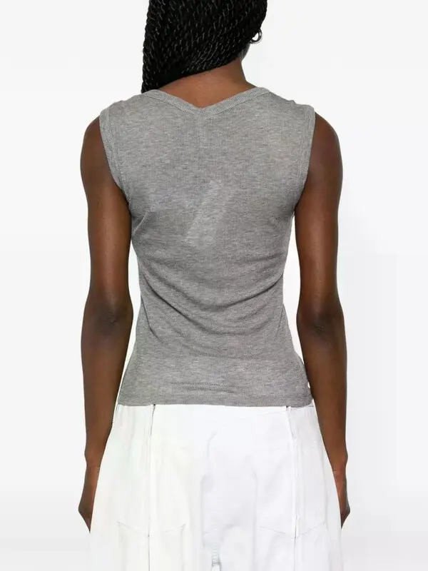 SAMSOE SAMSOE Ribbed-knit Tank Top