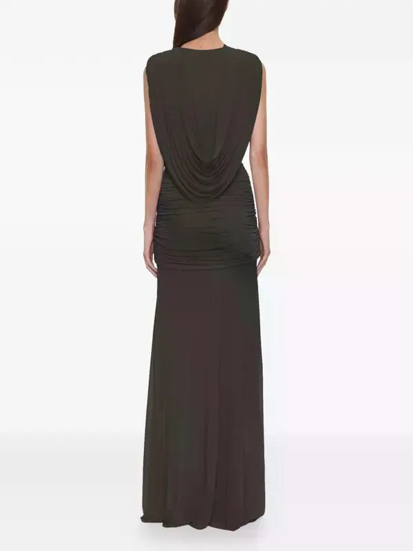 Christopher Esber Draped Maxi Dress - Brown