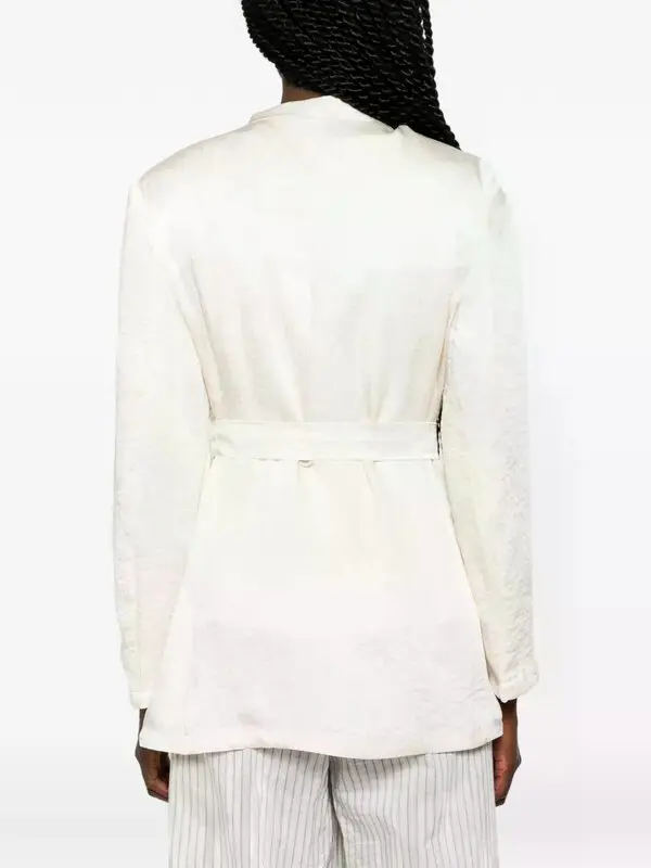 MONOCHROME Belted Satin-finish Jacket