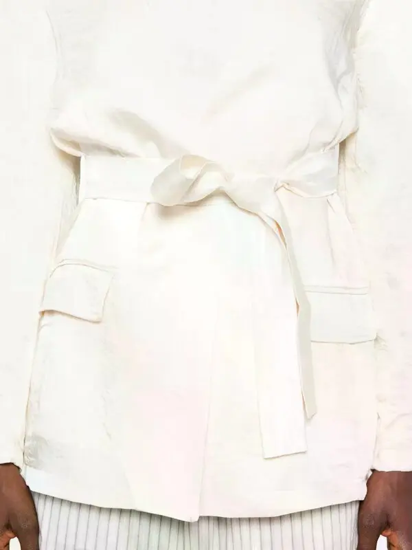 MONOCHROME Belted Satin-finish Jacket