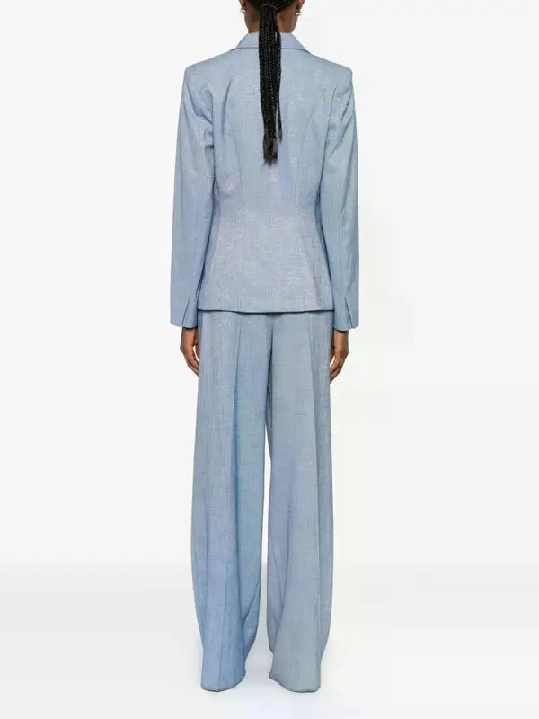 Marella Metallic-effect Notched-lapel Suit
