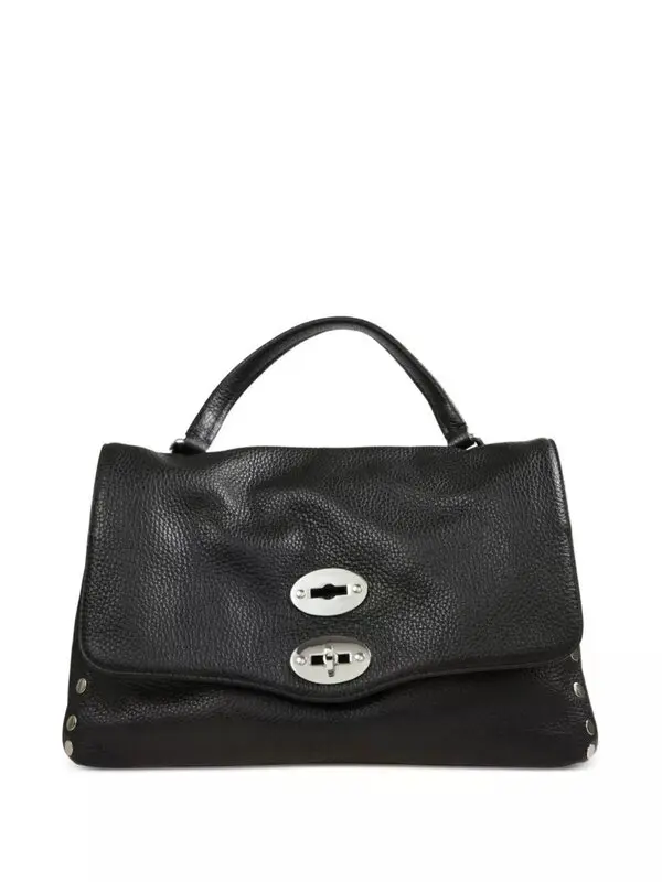 ZANELLATO Leather Tote Bag With Twist-lock Fastening - Black