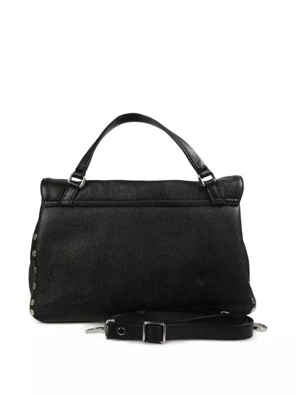 ZANELLATO Leather Tote Bag With Twist-lock Fastening - Black