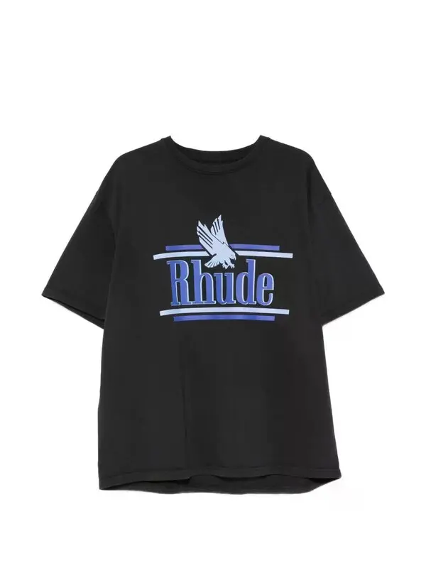 Rhude Logo-print T-shirt - Black