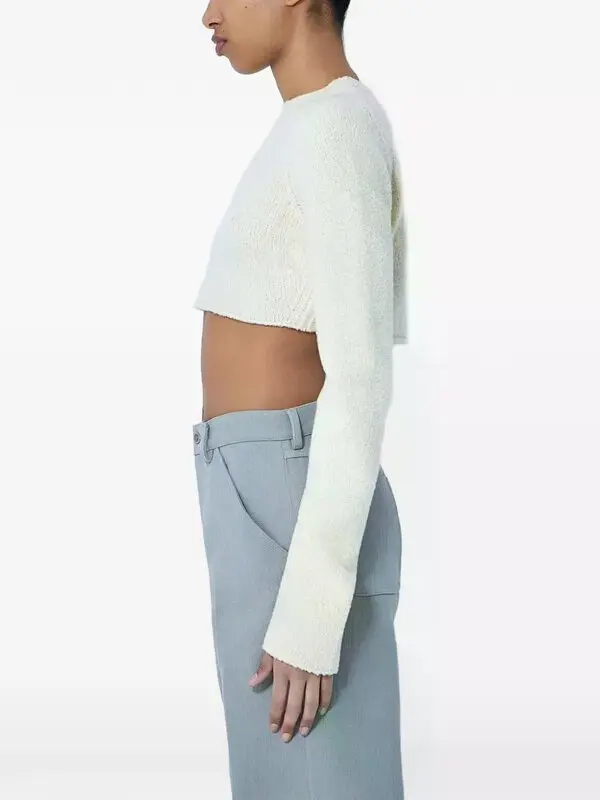RIER Cropped Long-sleeve Sweater