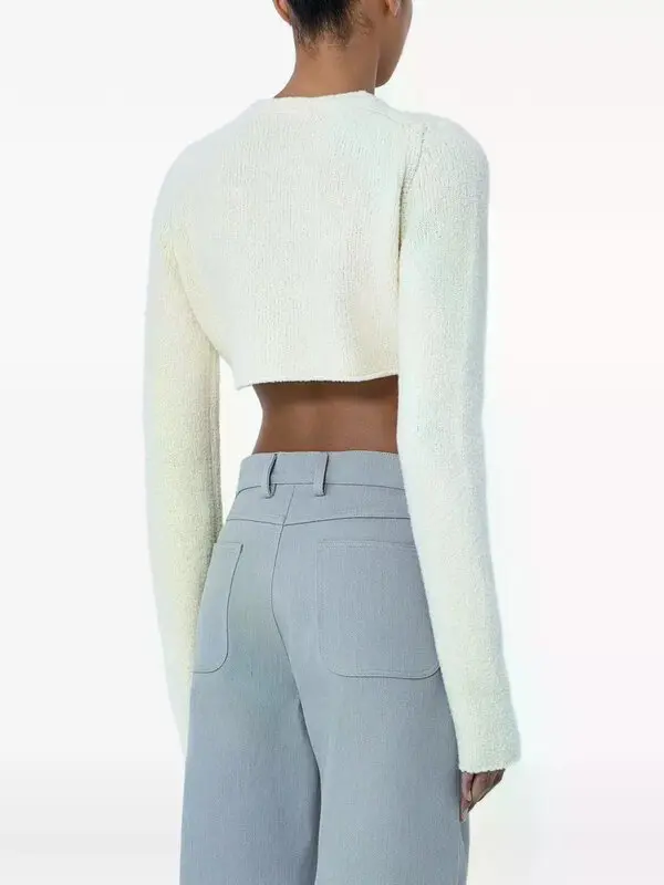 RIER Cropped Long-sleeve Sweater