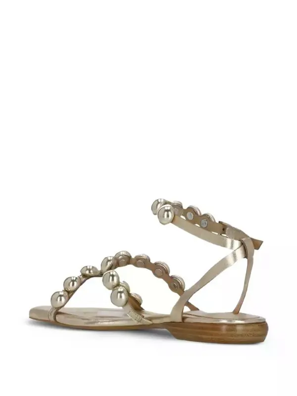 Ash Regy Faux-pearl Sandals - Gold