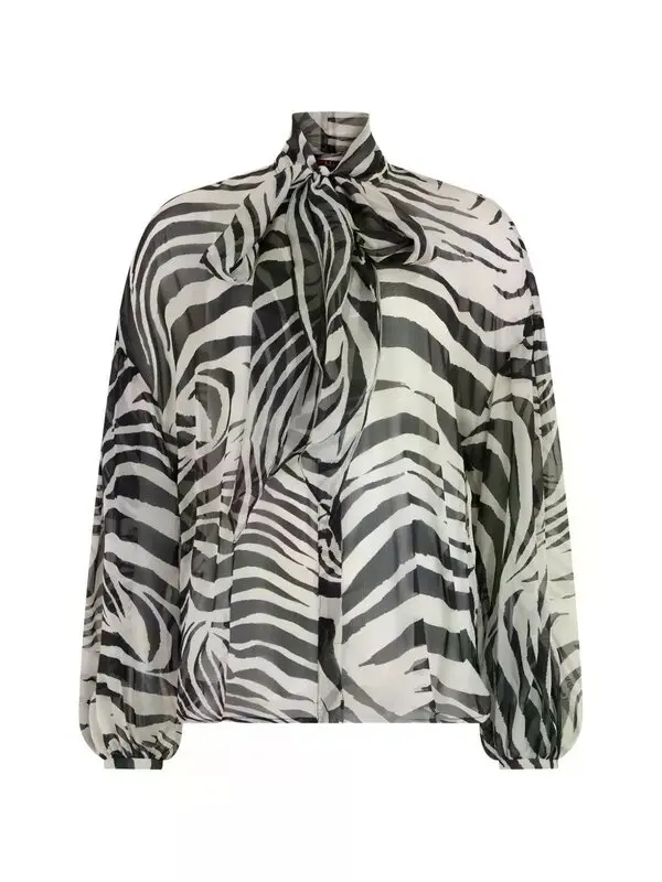 Max Mara Zebra-print Blouse