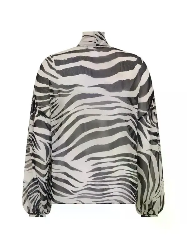 Max Mara Zebra-print Blouse