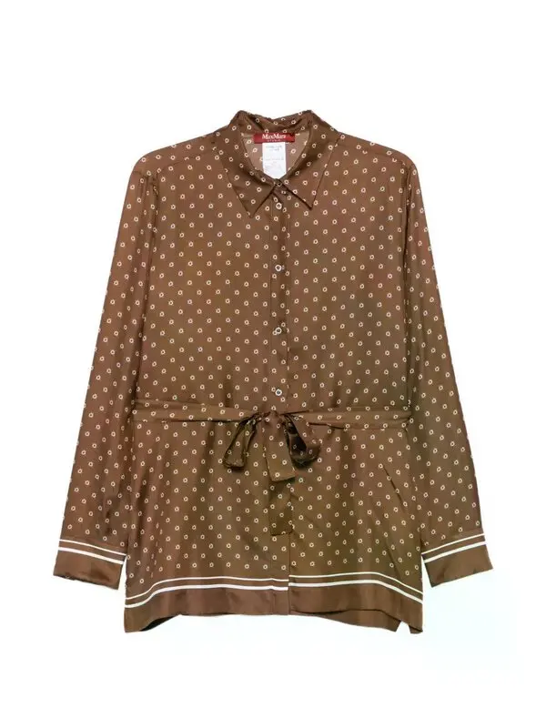 Max Mara Geometric-print Blouse