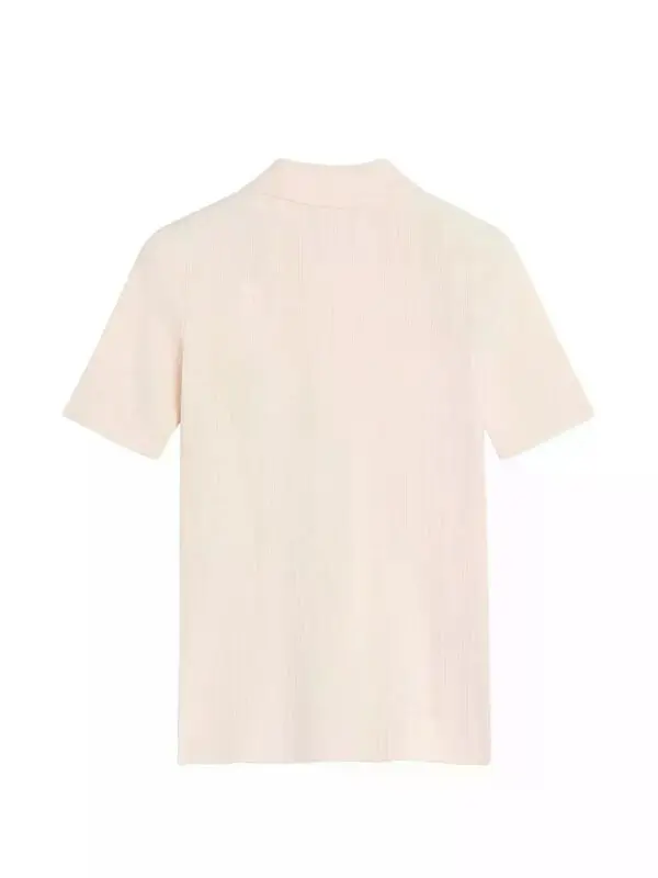 Maison Kitsuné Ribbed Polo Shirt