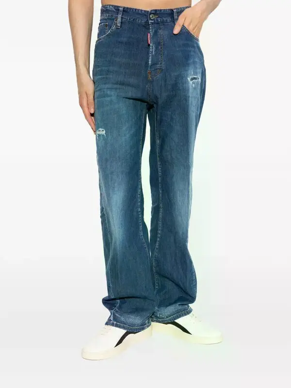 Dsquared2 Wash Jeans With Distressed Effect