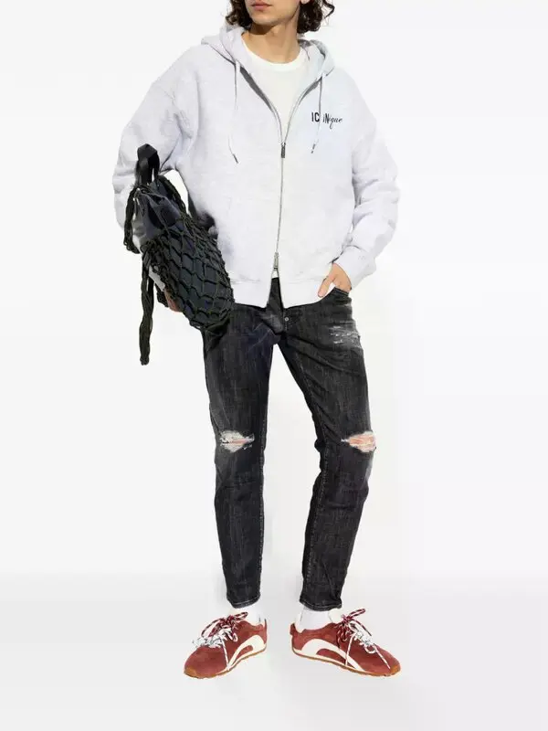 Dsquared2 Graphic-print Zip-up Hoodie