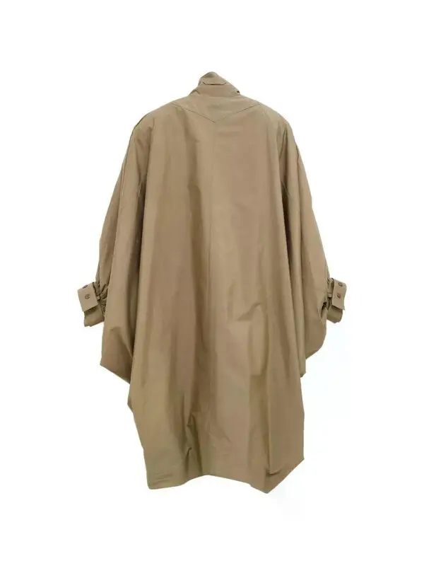 Chloé Batwing-sleeve Belted Coat - Neutrals