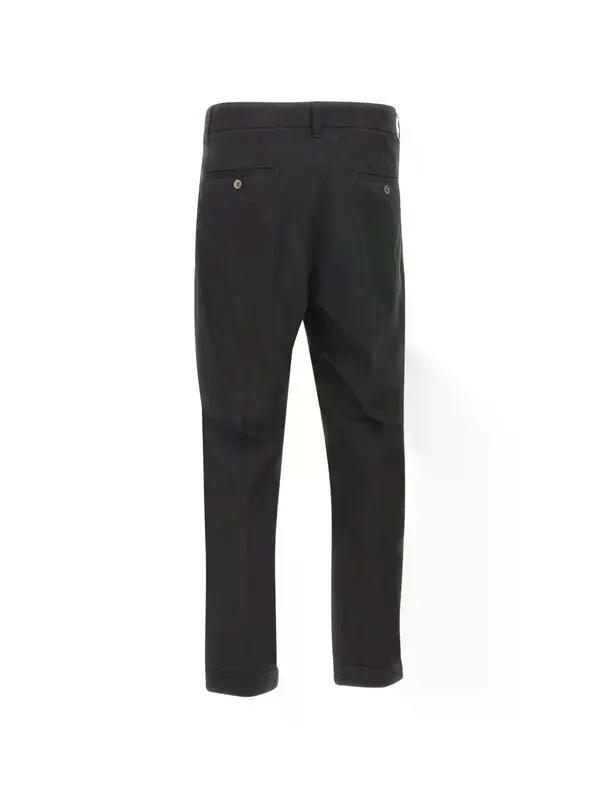 PAOLO PECORA Pleated Turned-up Trousers