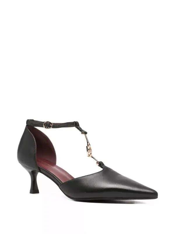 SERGIO MORETTI FIRENZE Pointed-toe T-bar Pumps