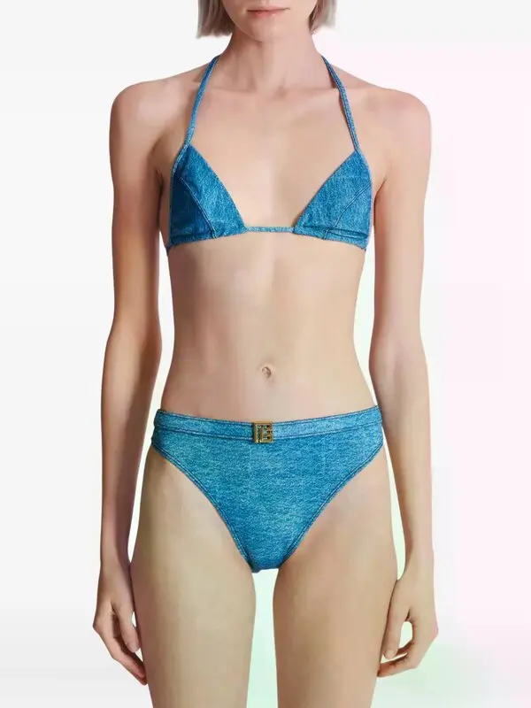 Balmain Logo-plaque Bikini