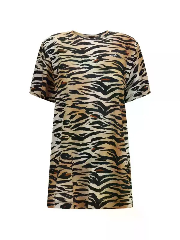 Pinko Tiger-print Crew Neck T-shirt
