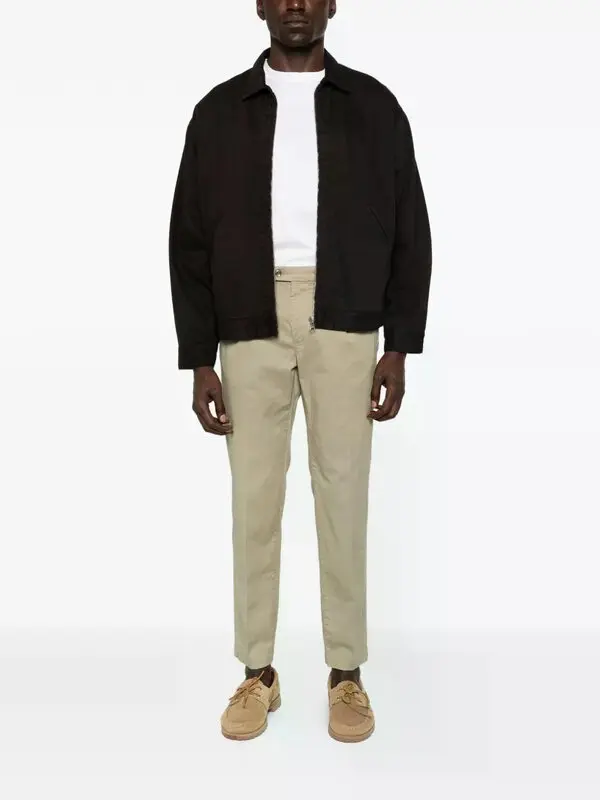 VELA SHOP Belt-loop Pleated Trousers