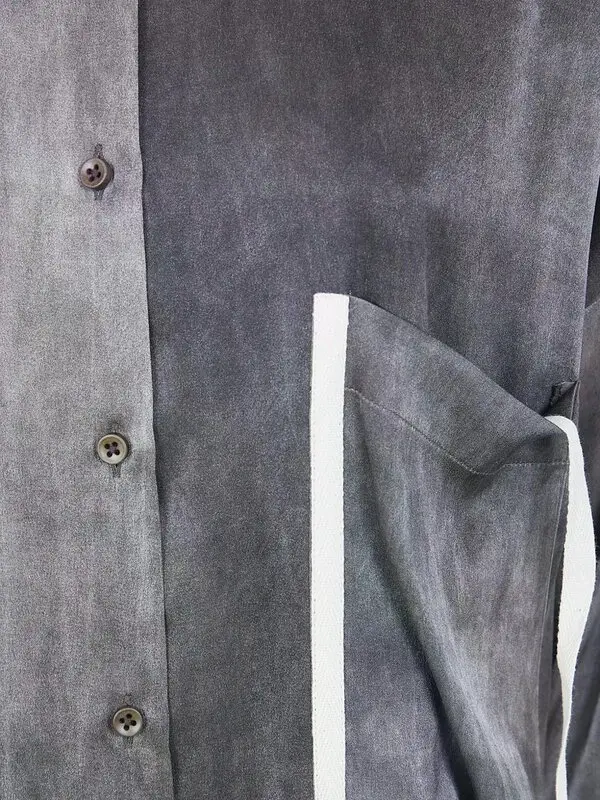 UMA WANG Asymmetric Tape-detail Shirt