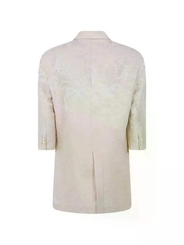 UMA WANG Damask-pattern Linen Jacket