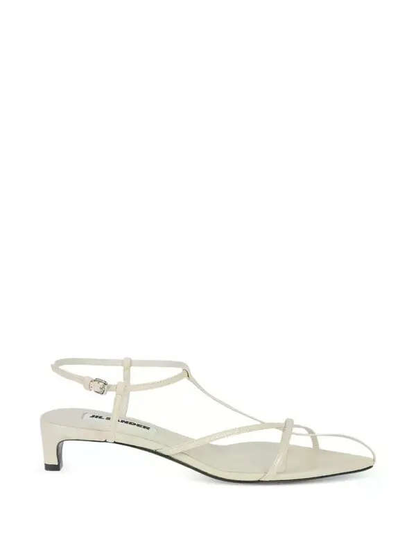 JIL SANDER Strappy Pointed-toe Sandals - Neutrals