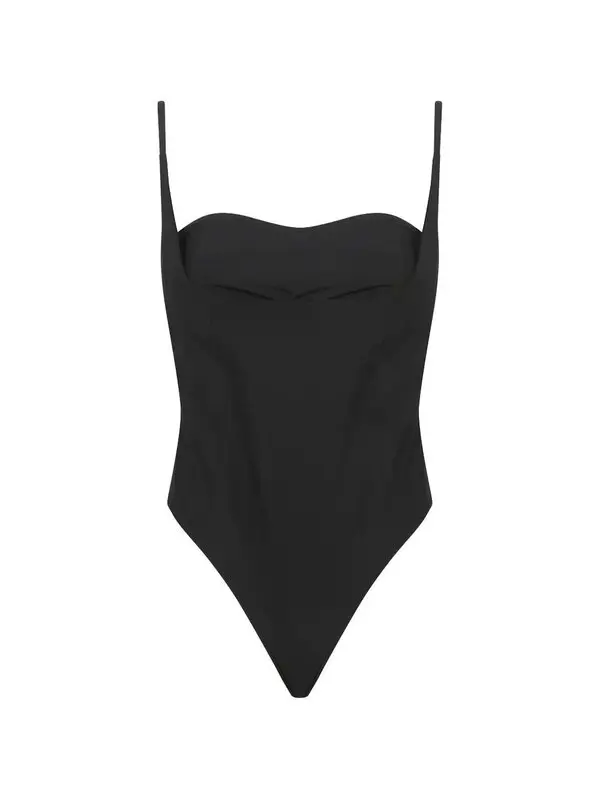 DONDUP Sweetheart-neck Panelled Bodysuit