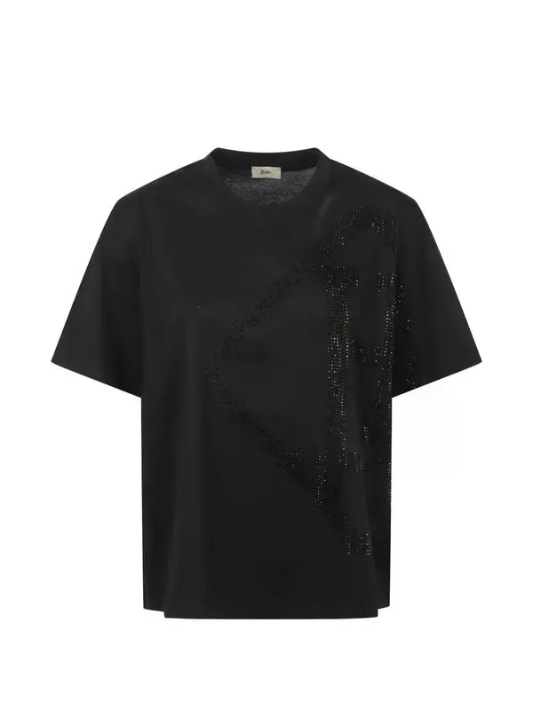 Herno Rhinestone-embellished Logo T-shirt