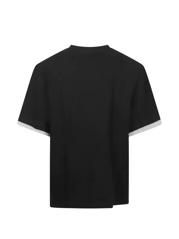 JIL SANDER Striped-trim T-shirt